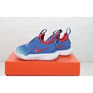 Nike | Shoes | Nike Flex Runner Td Toddler Blue Red Slip On Sneakers ...